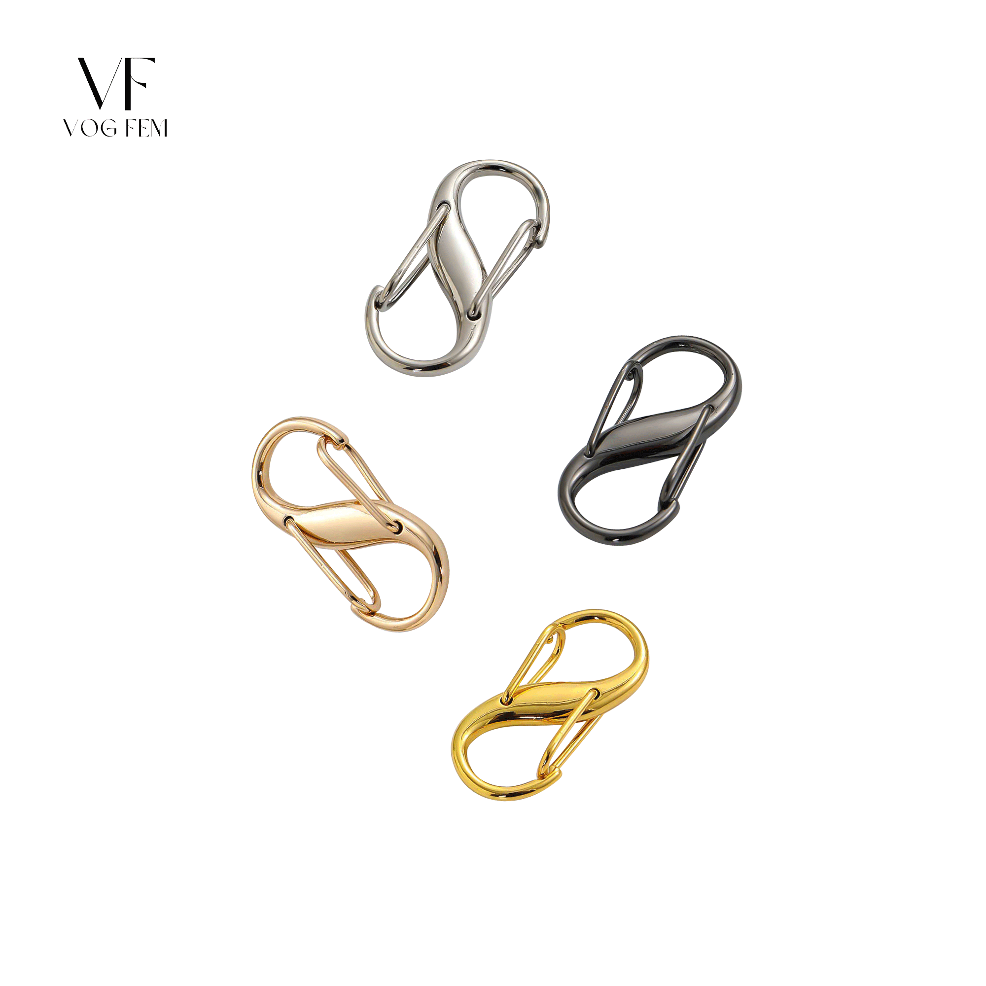 Luxury S-Shape Chain Adjust Buckle - Fine Leather Craftmanship